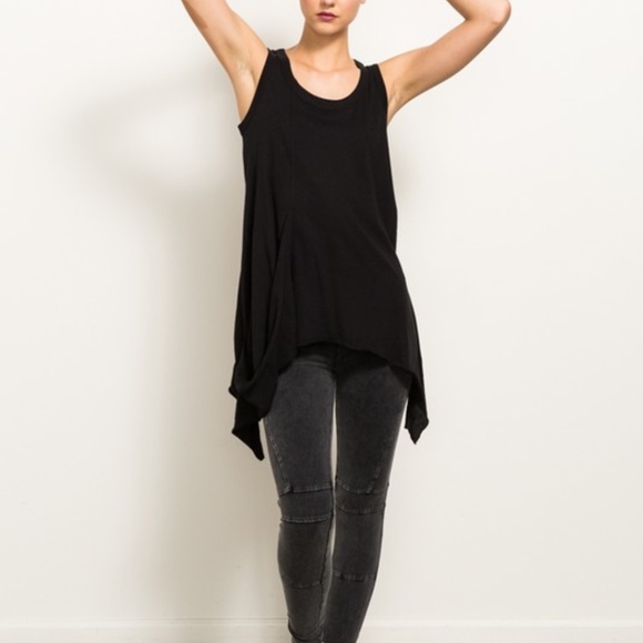 Hem & Thread | Tops | Nwt Anthropologie Hem Thread Black Tunic Top ...